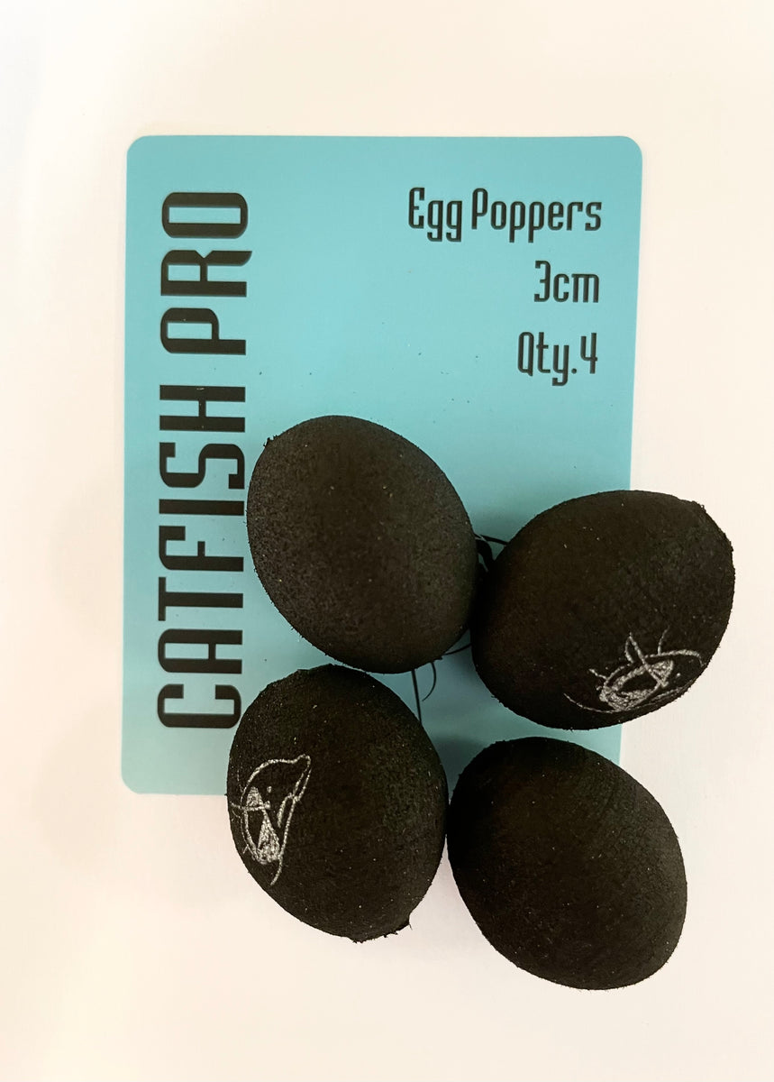 Catfish Pro 3cm Black Egg Poppers – Catfish-Pro Ltd